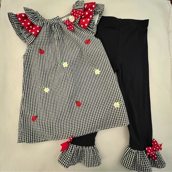 Rare Editions | Matching Sets | Rare Editions Gingham Ladybug Set ...